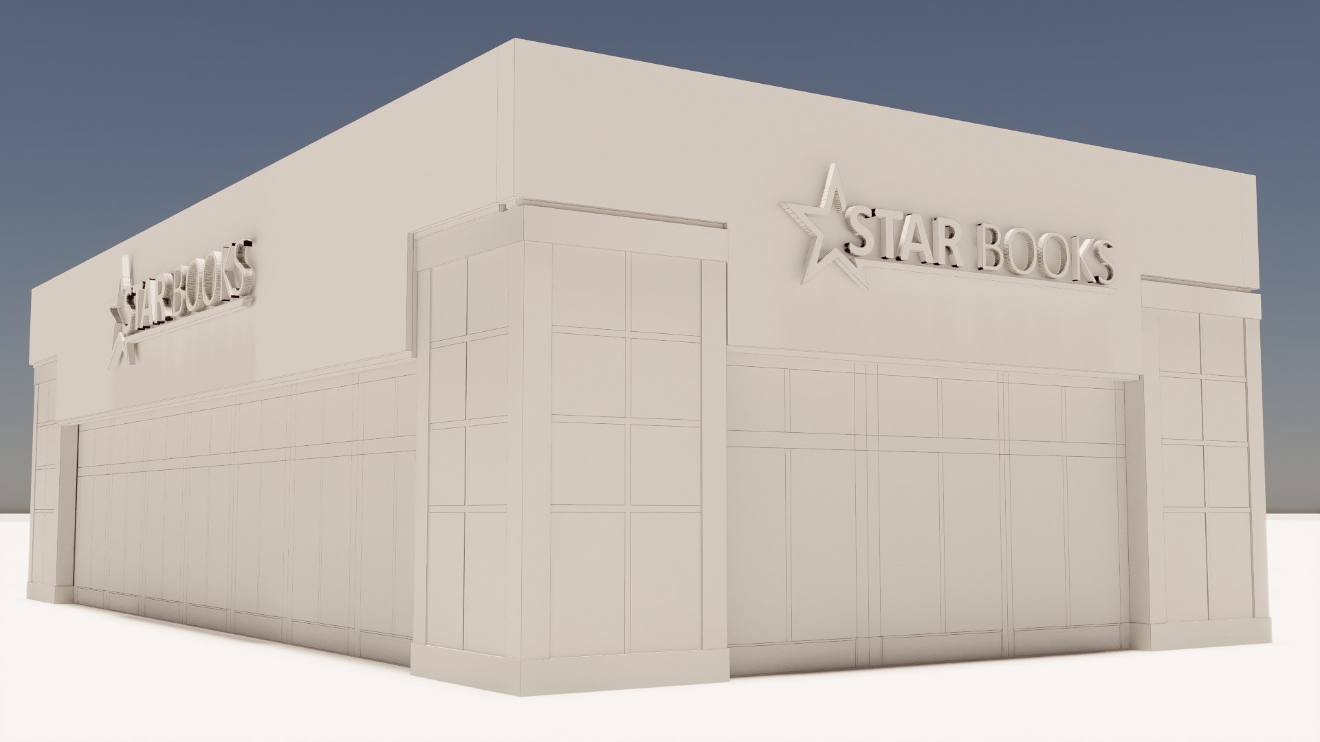 3D Star Books Library Store - TurboSquid 1901147