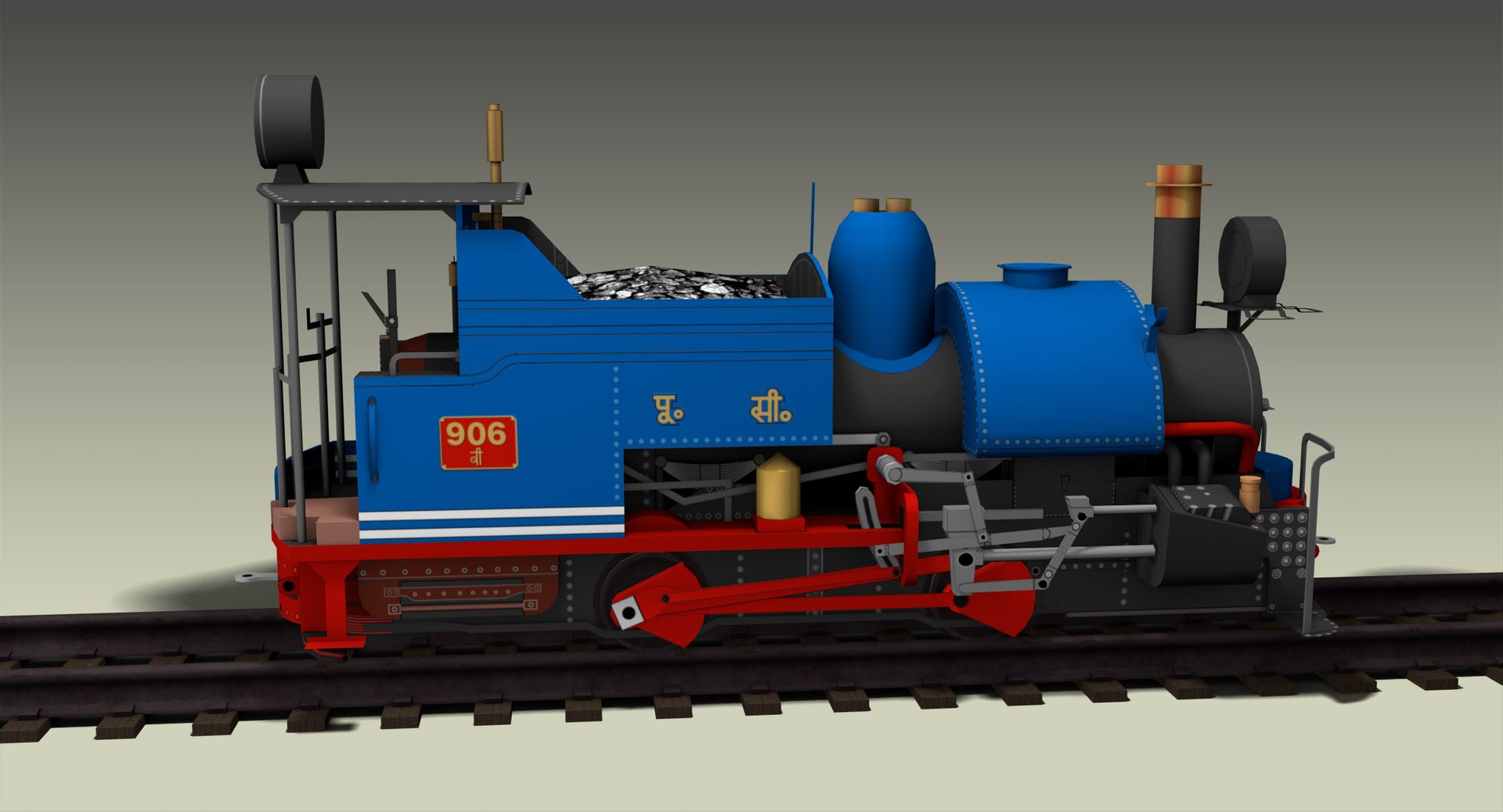 Train Railway 3D - TurboSquid 1414730