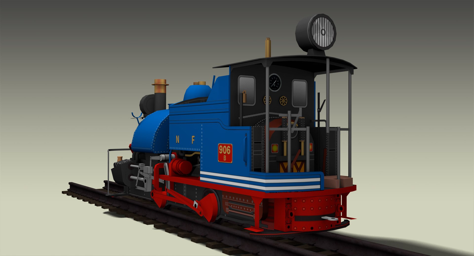 Train Railway 3D - TurboSquid 1414730
