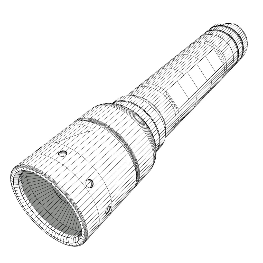 3d Led Flashlight Model