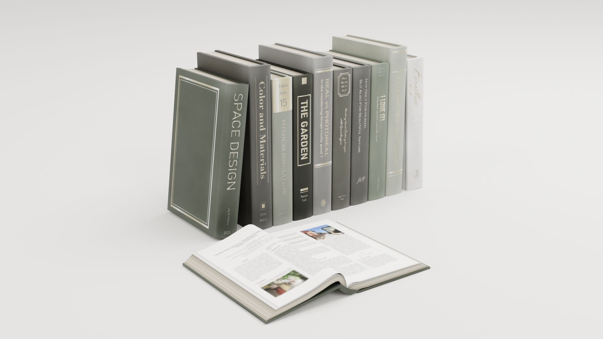 3D Model Hardcover Books - TurboSquid 2173257