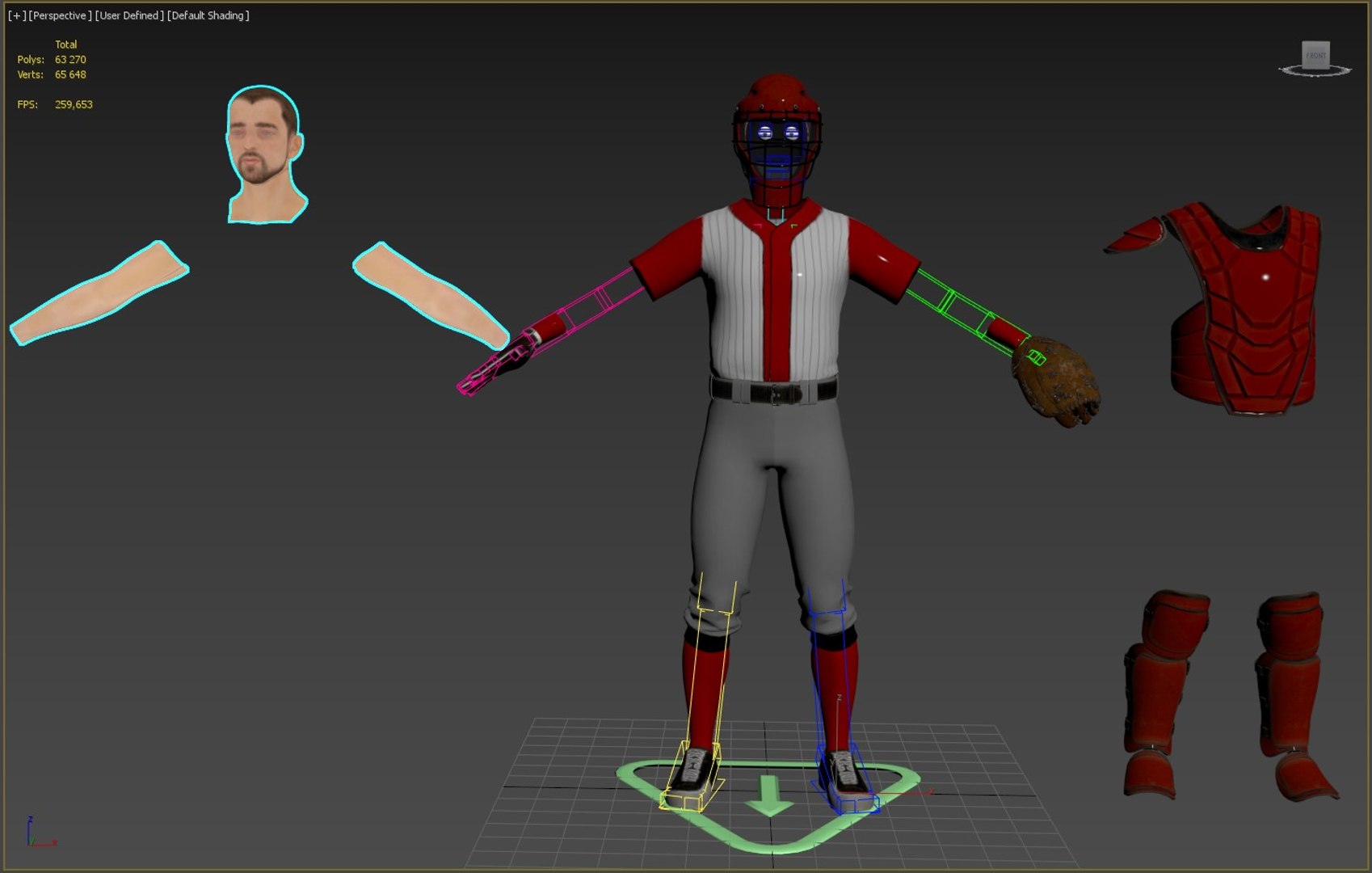 Baseball Player 3D Model - TurboSquid 1949633