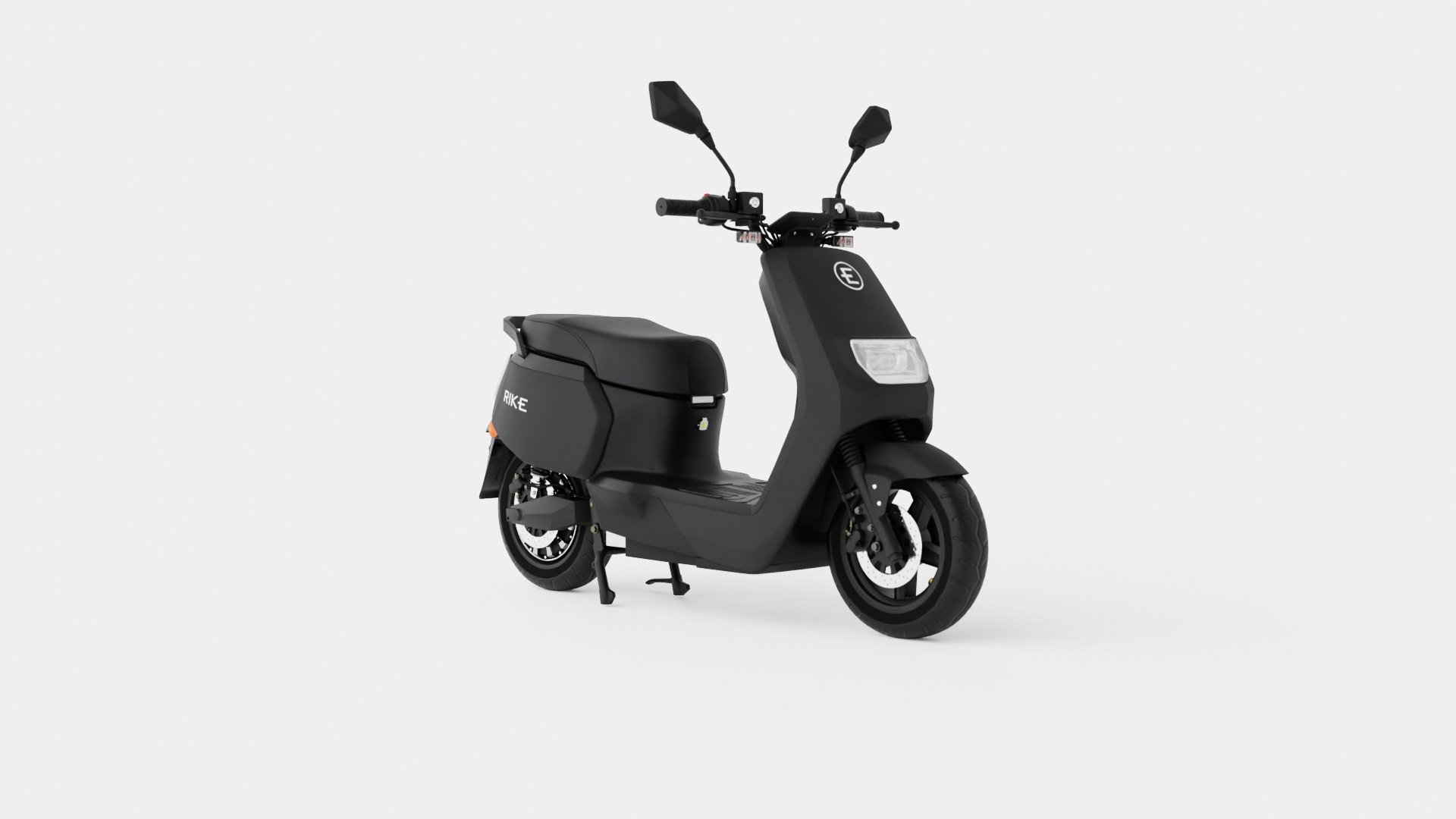 3D Matte Black Scooter - TurboSquid 2248088