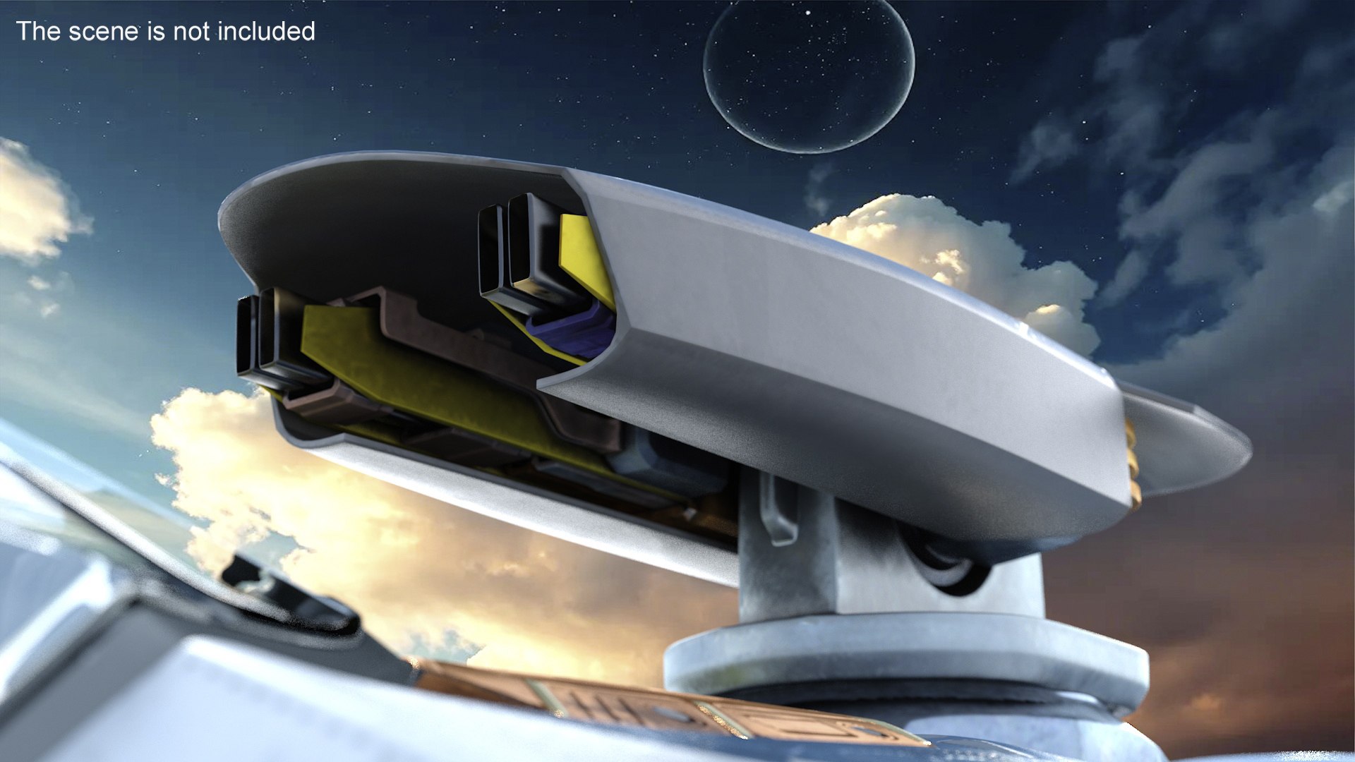 3D Fighter Turret - TurboSquid 2283308