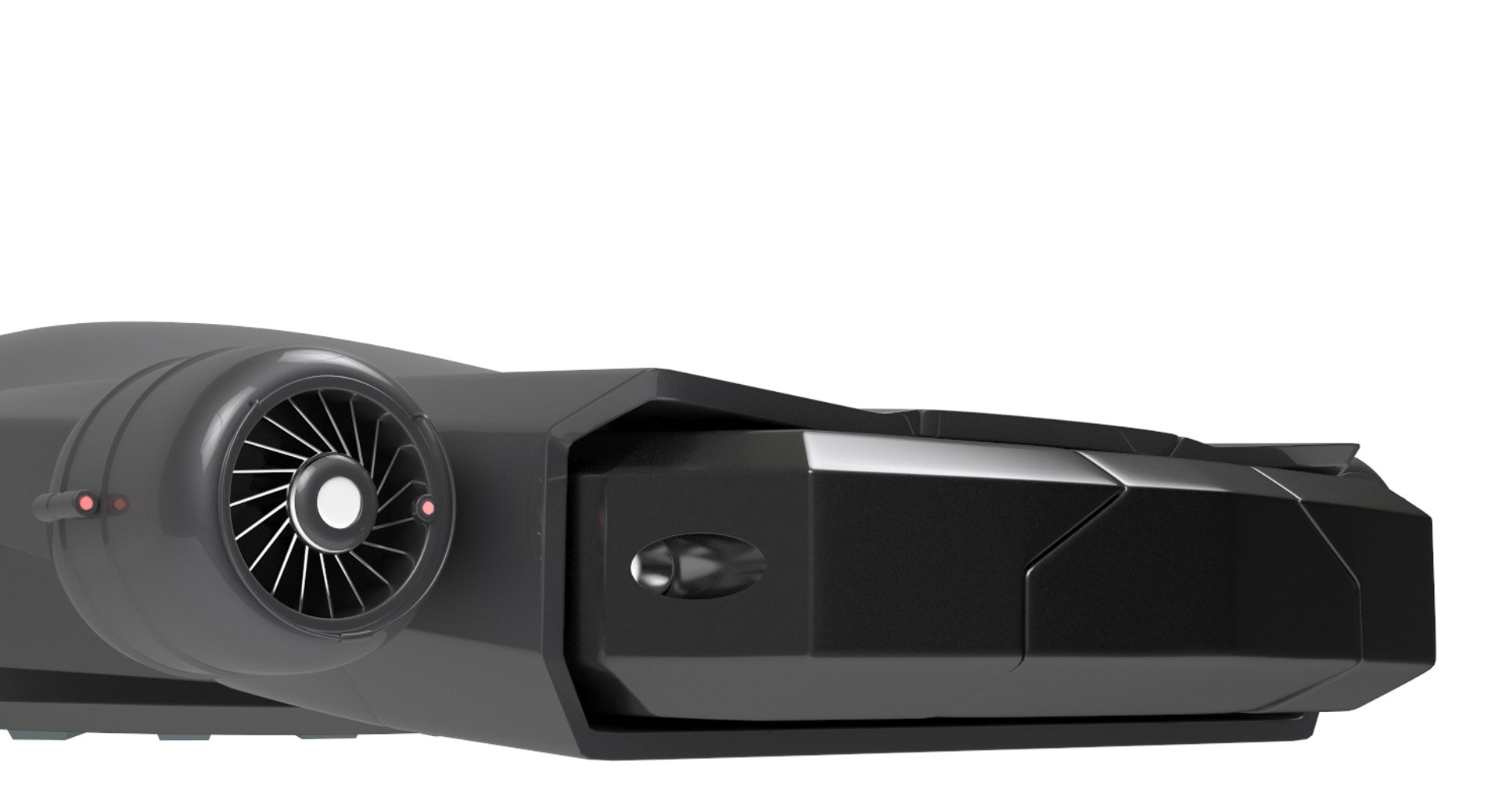 3d model futuristic hover car design