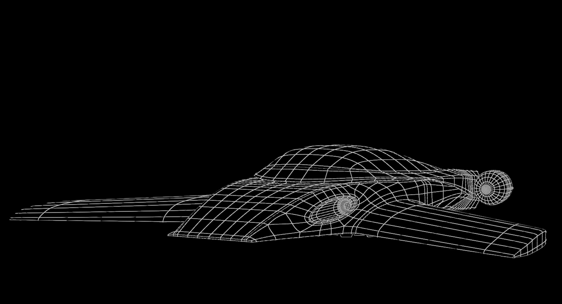 3d model futuristic hover car design