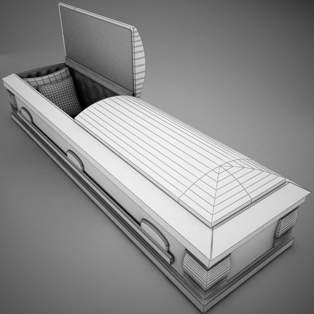 Coffin Box Wood 3d Max
