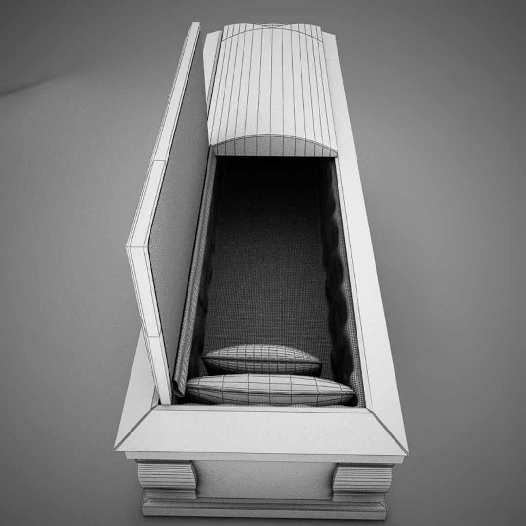 Coffin Box Wood 3d Max