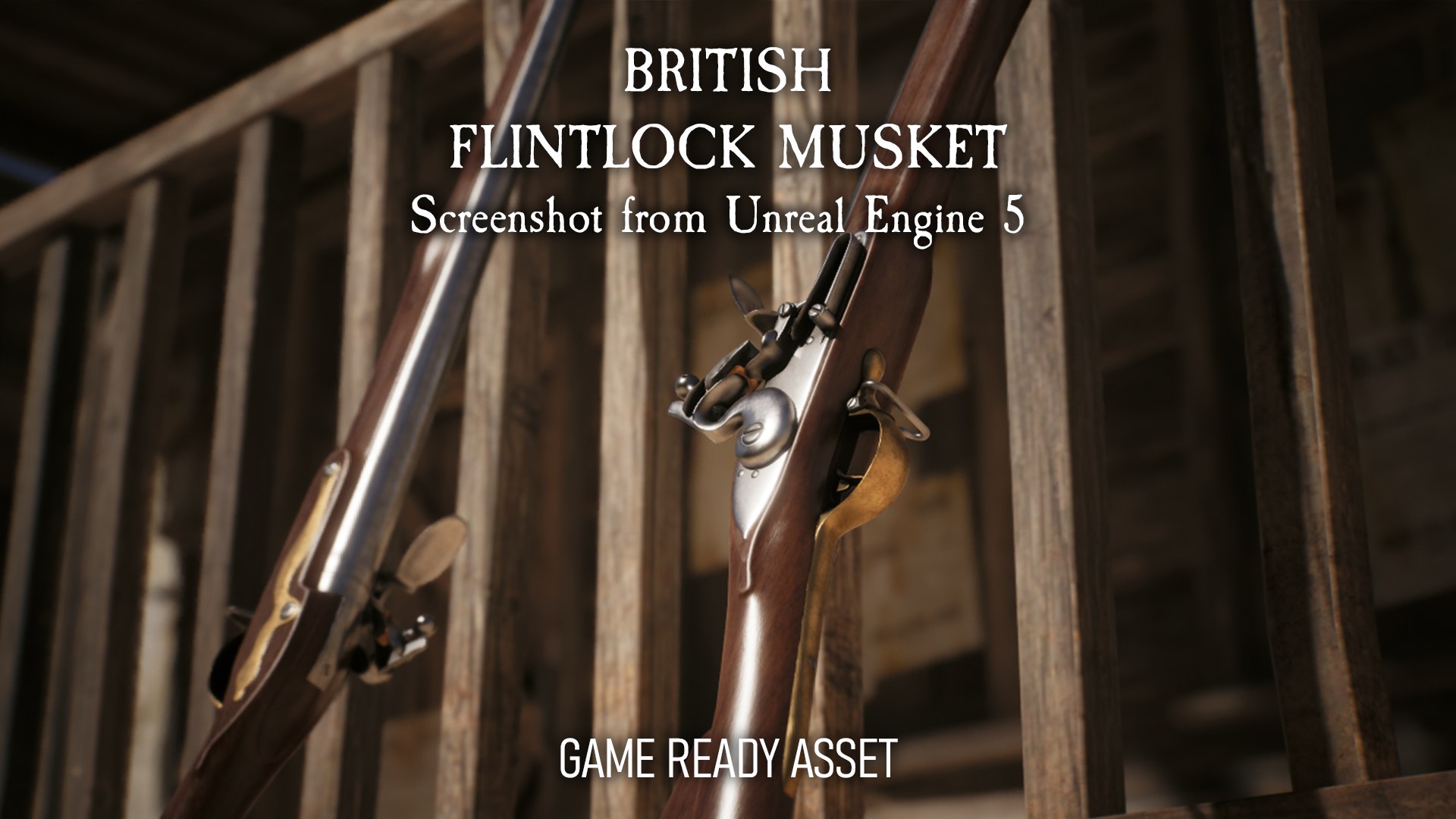 3D Brownbess Musket Model - TurboSquid 2315252