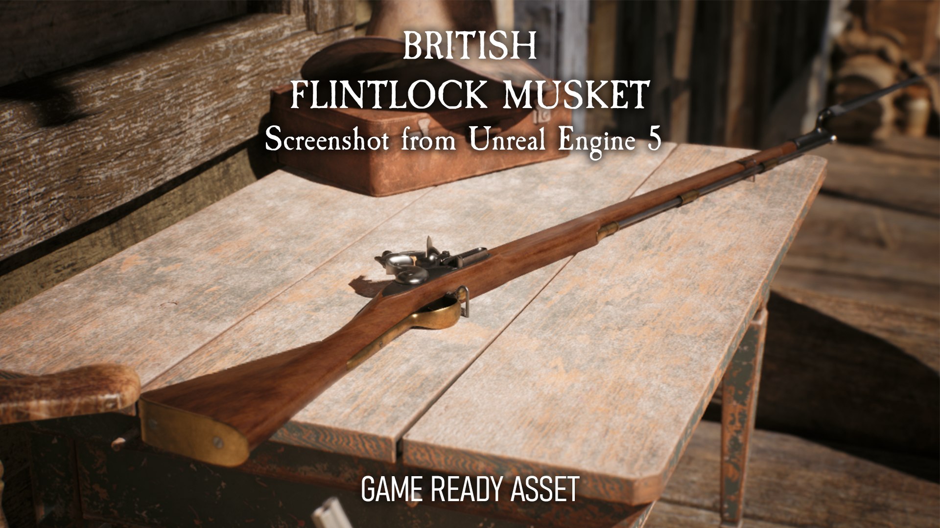 3D Brownbess Musket Model - TurboSquid 2315252