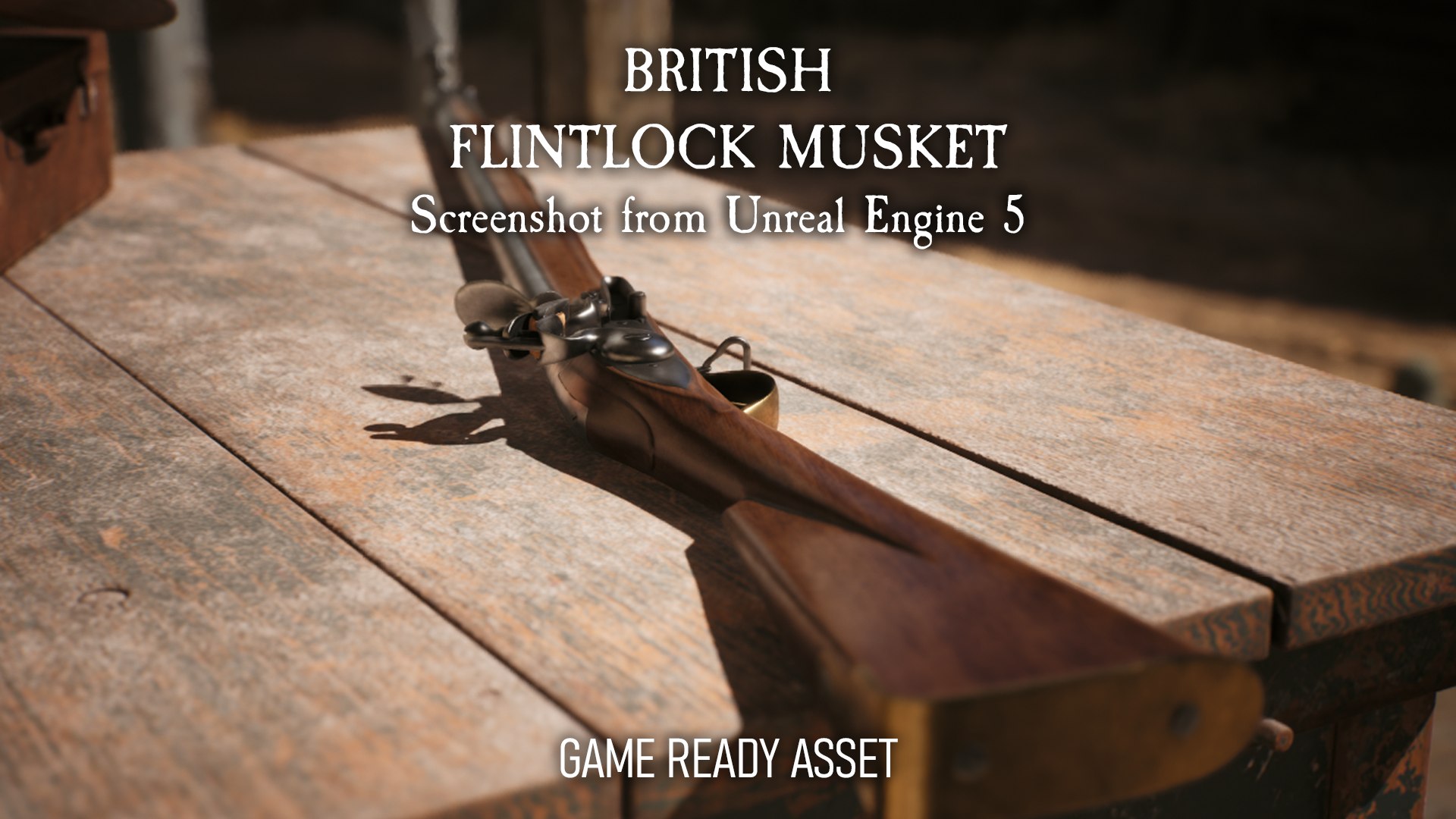 3D Brownbess Musket Model - TurboSquid 2315252