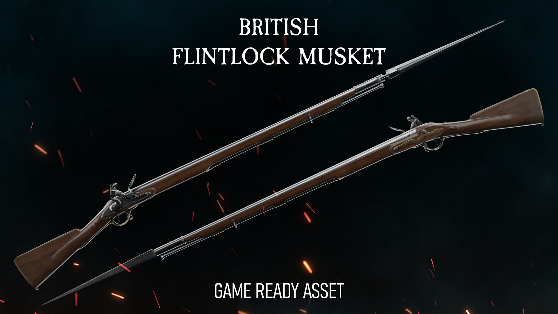 3D Brownbess Musket Model - TurboSquid 2315252