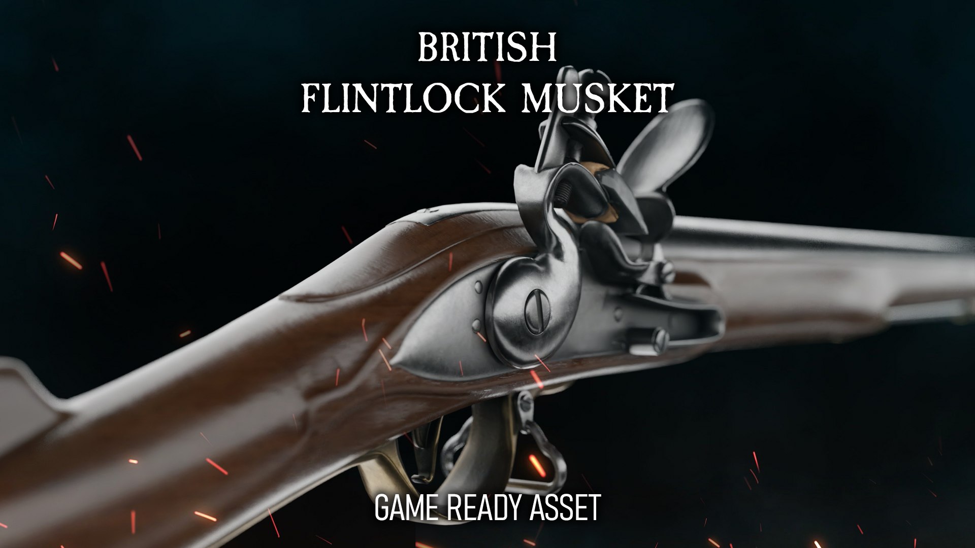 3D Brownbess Musket Model - TurboSquid 2315252