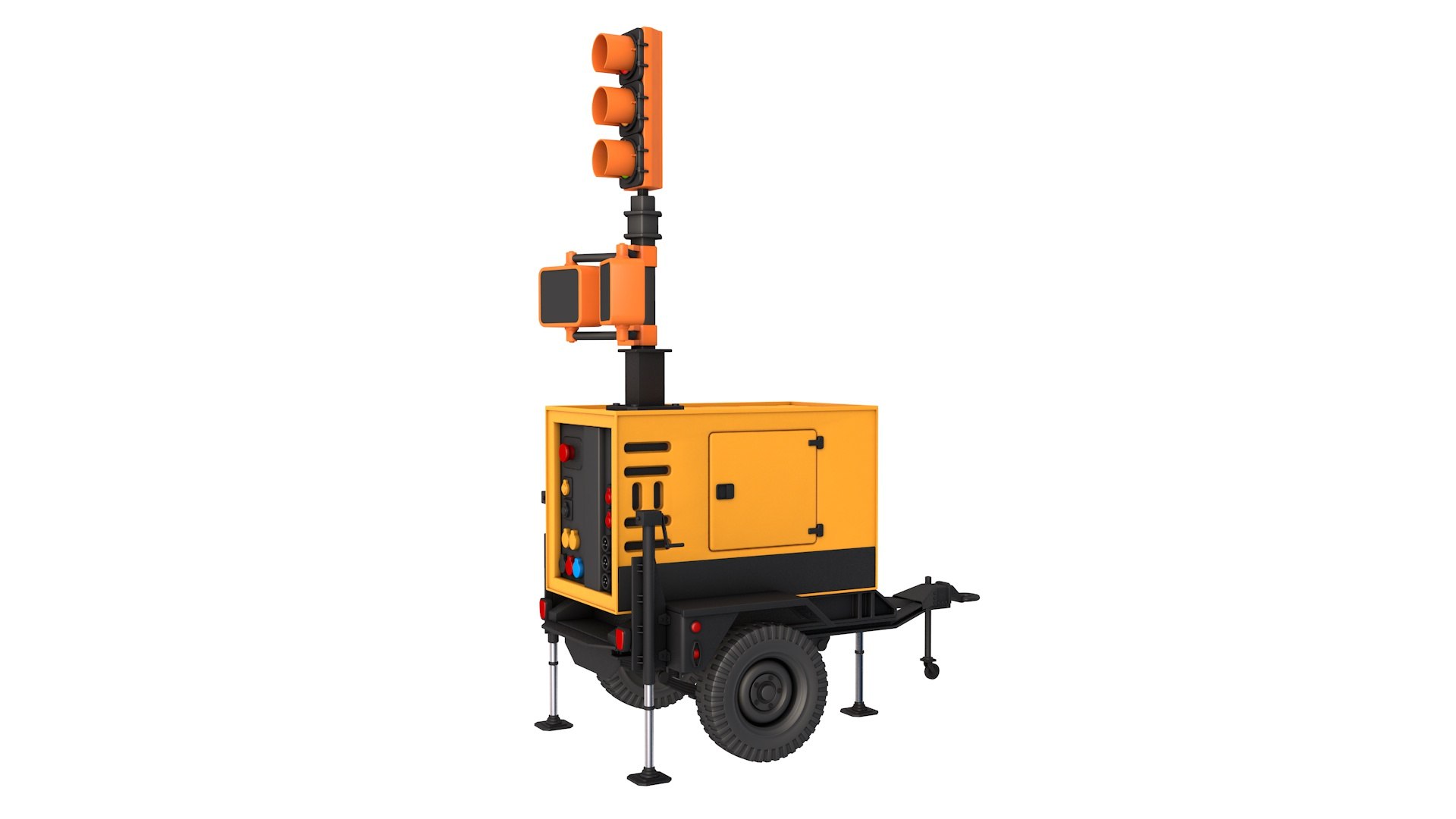 Mobile Traffic Light 3D Model - TurboSquid 2035562