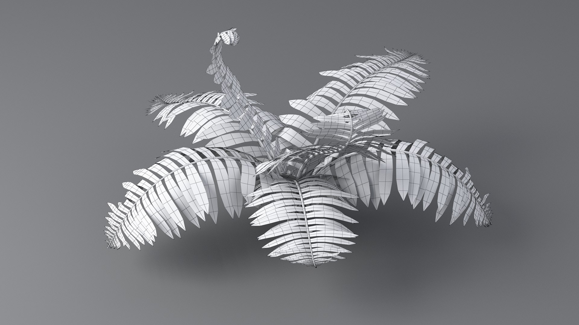 3D Cartoon Fern 01 model - TurboSquid 1938325