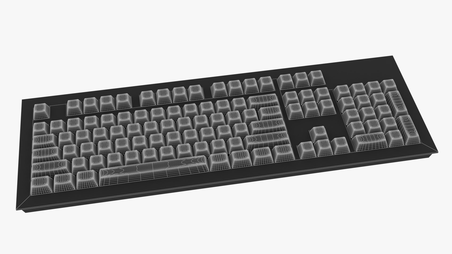 3D Mechanical ANSI Keyboard - TurboSquid 1900438