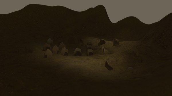 Burrow - mud homes 3D model - TurboSquid 1594475