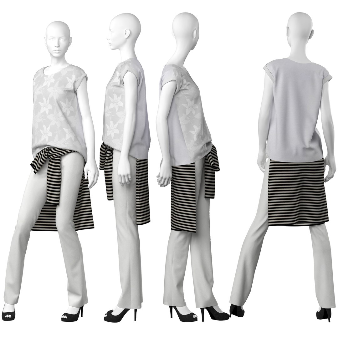 woman mannequin obj