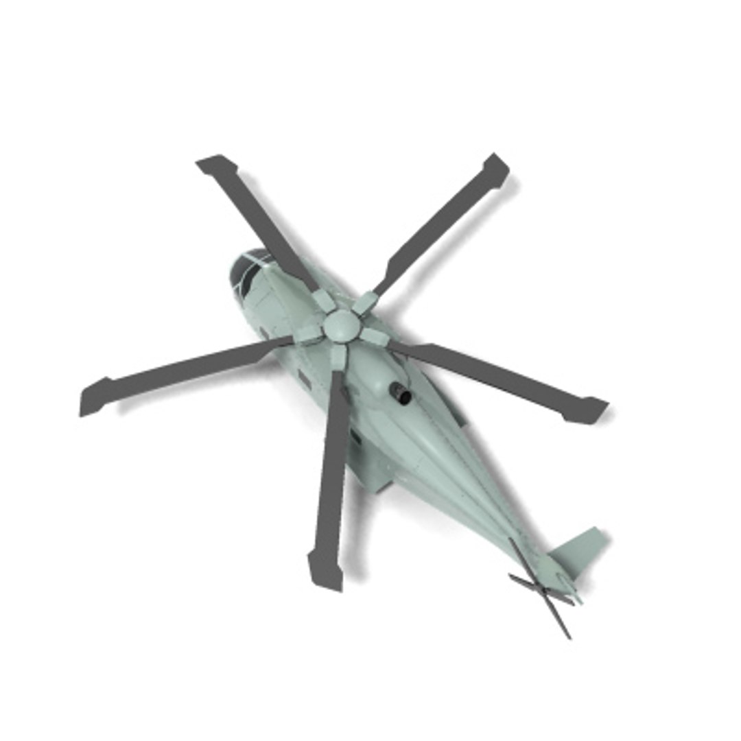 3d Eh101 Merlin Helicopter Model
