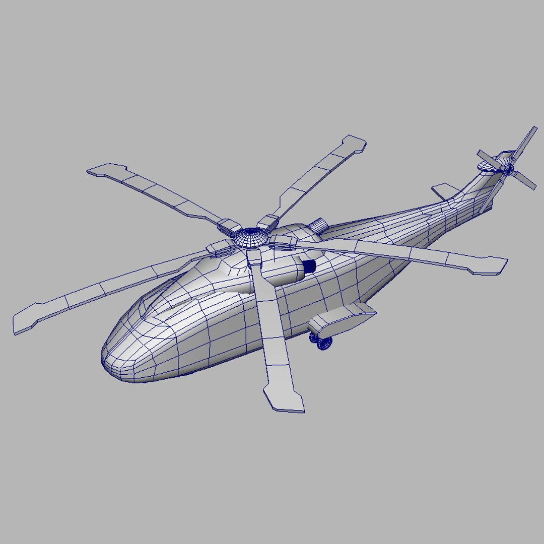 3d Eh101 Merlin Helicopter Model