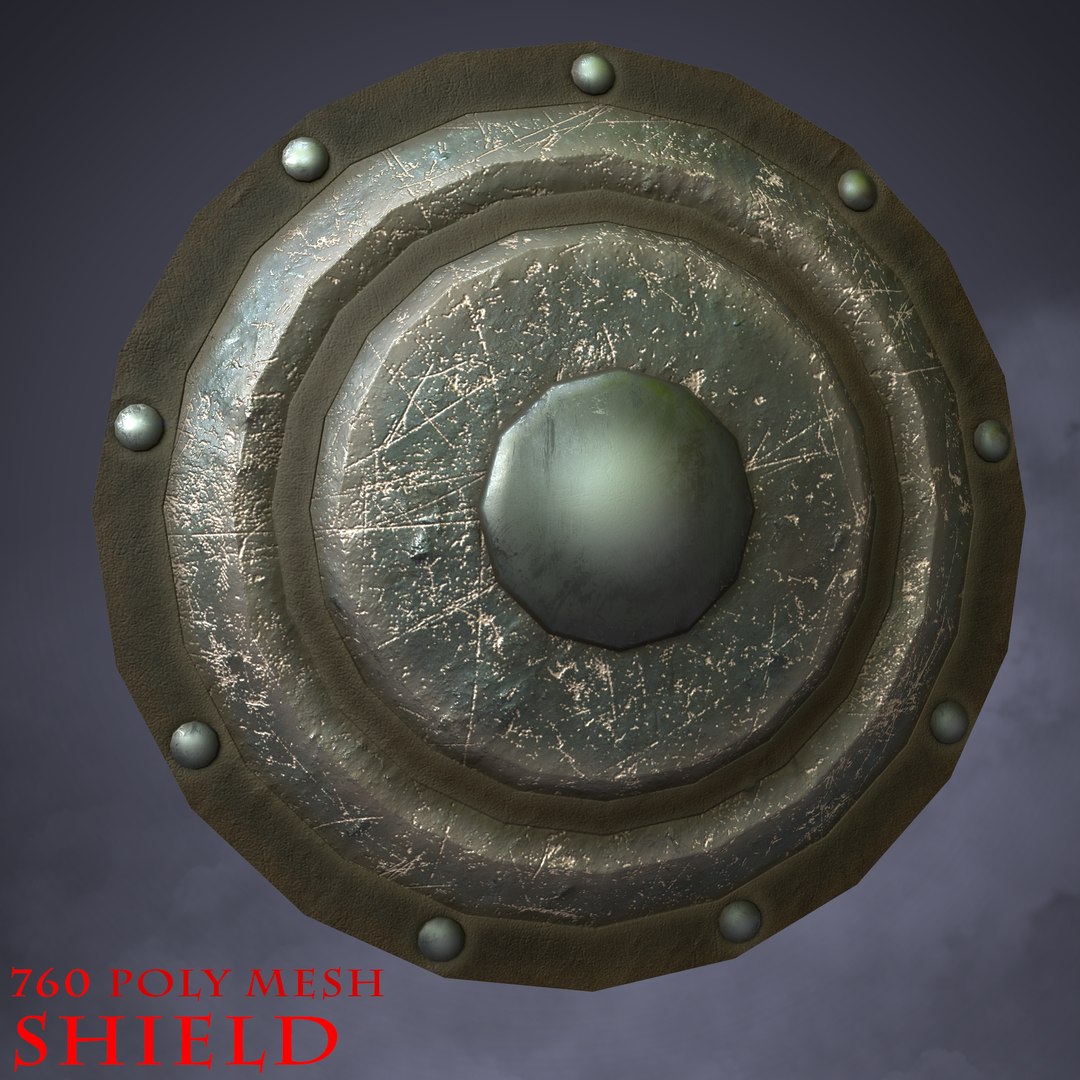 3D Game Ready Low Poly Shield - TurboSquid 1851163
