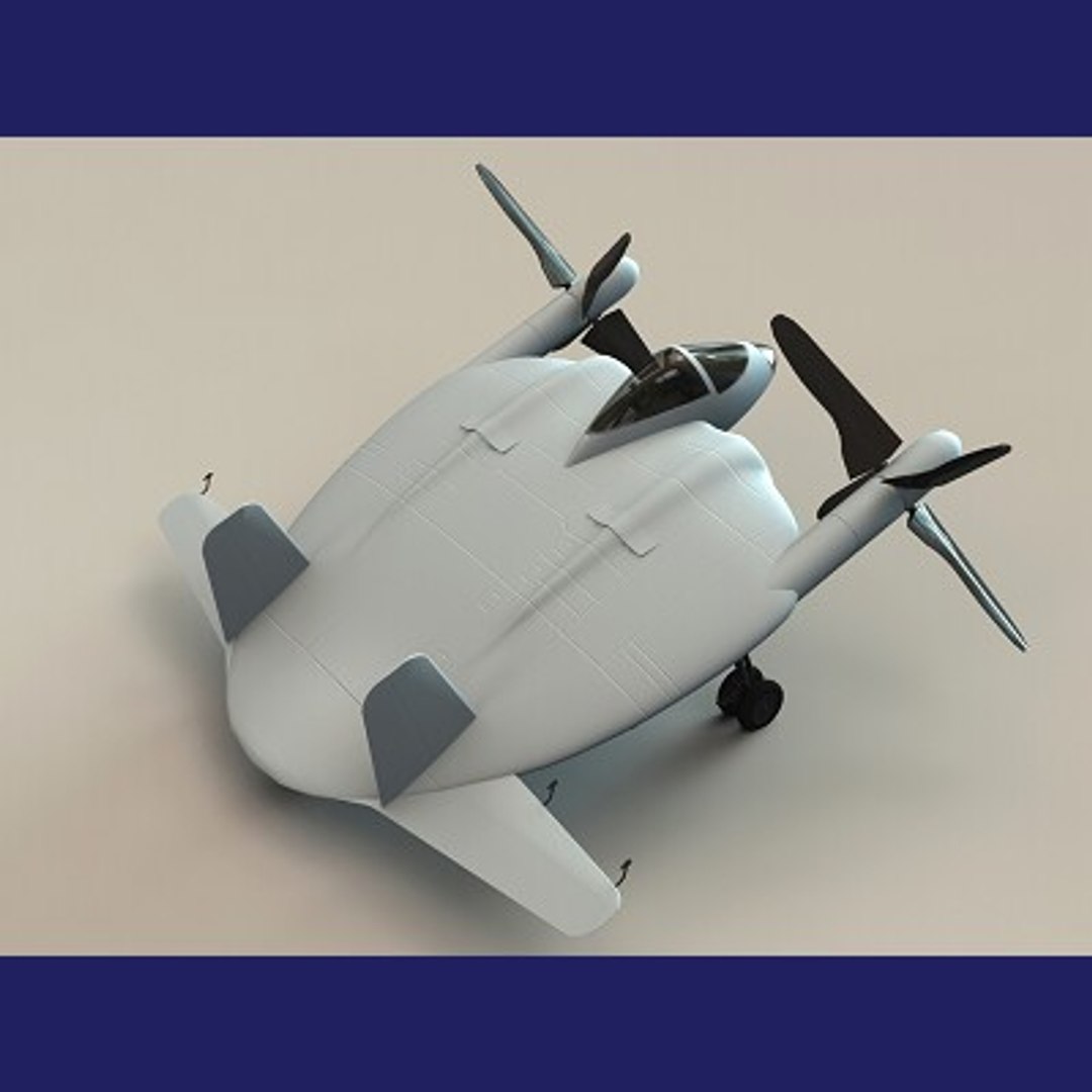 Vought V-173 Xf5u-1 3d Model