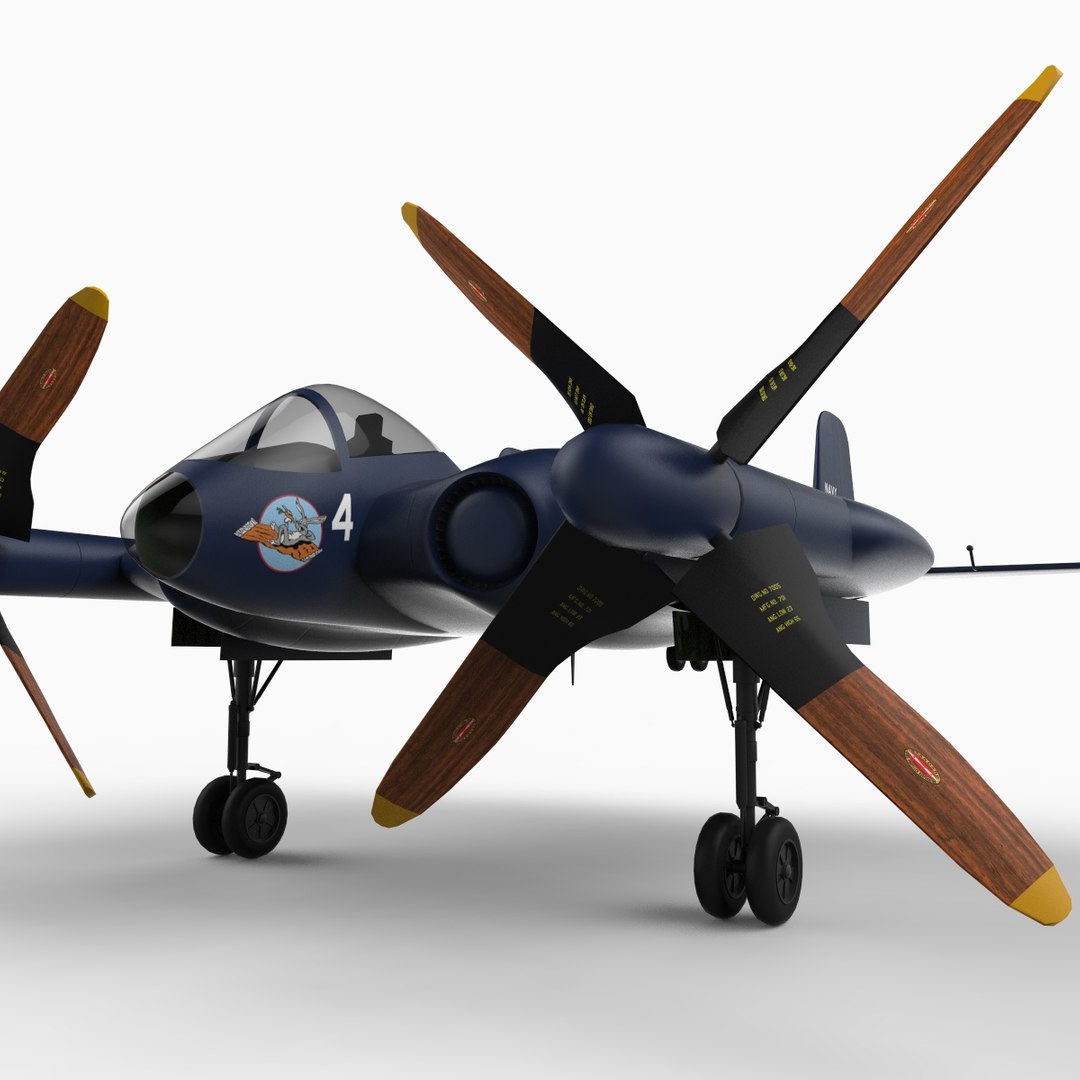 Vought V-173 Xf5u-1 3d Model