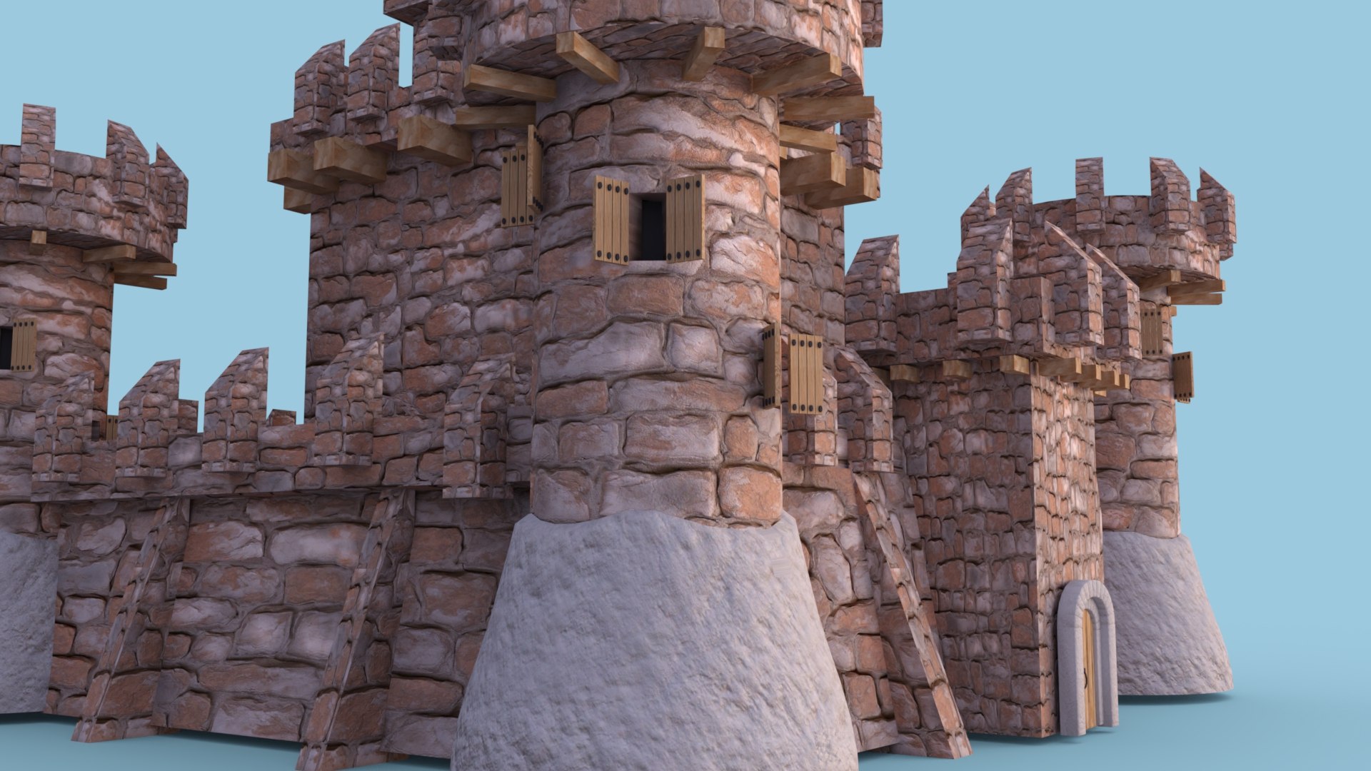 Castle Medieval Model - TurboSquid 2240160