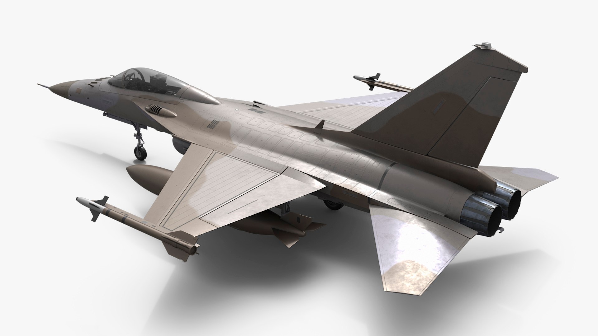 3D Combat Interceptor Fighter Jet Simplified Model - TurboSquid 2302460