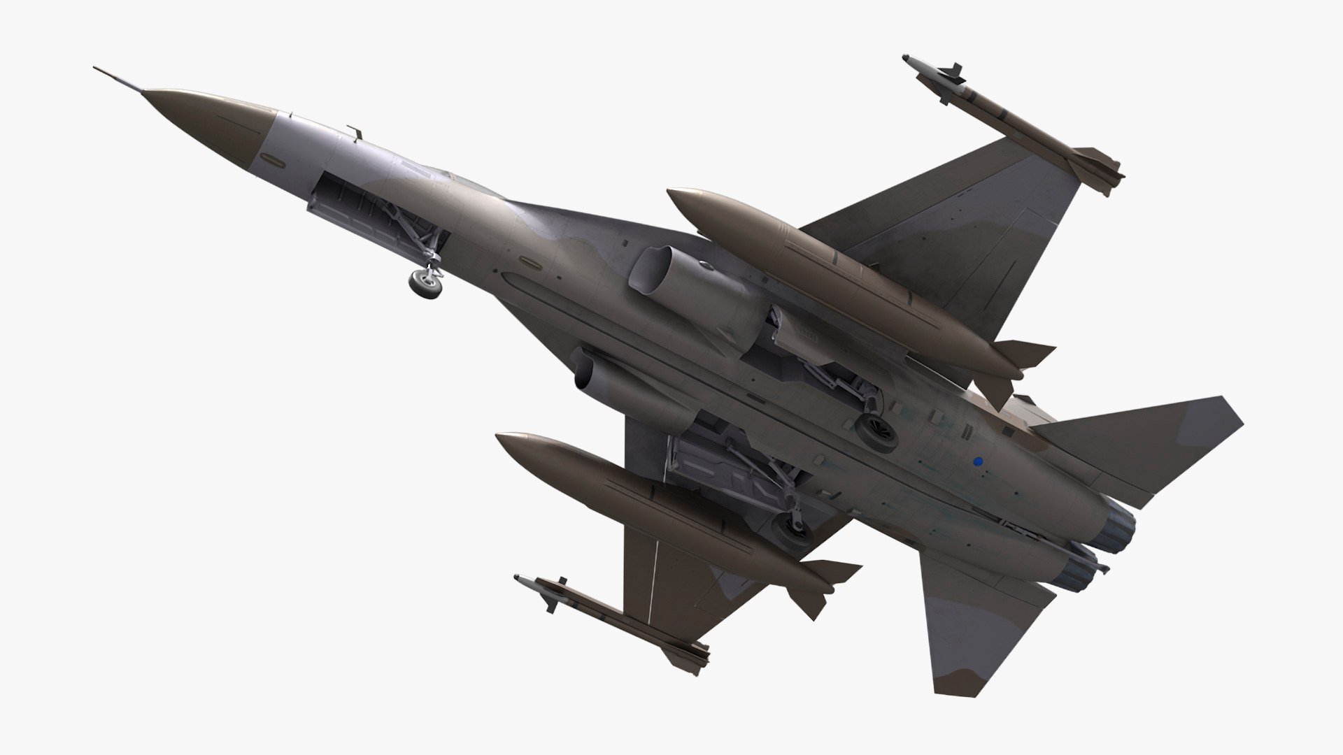 3D Combat Interceptor Fighter Jet Simplified Model - TurboSquid 2302460