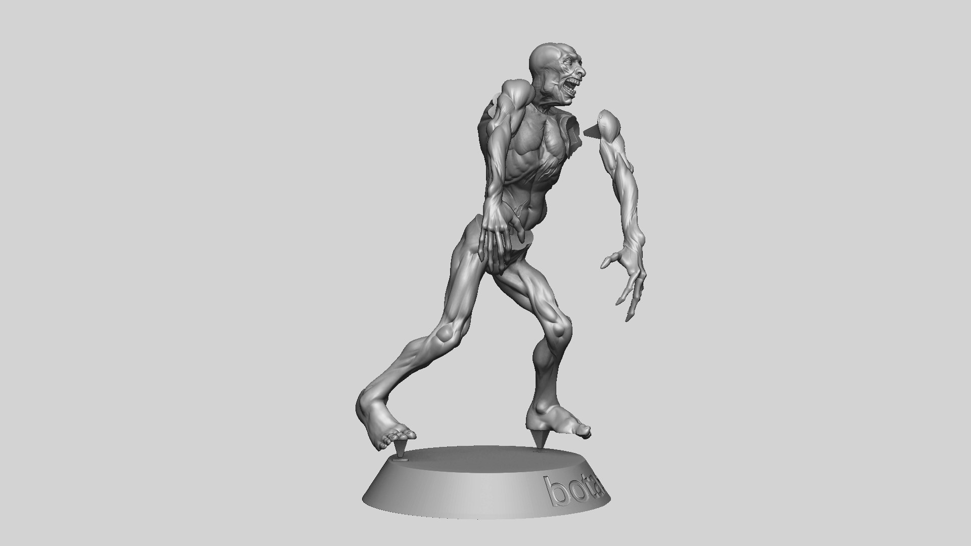 Zombie Undead Pose 03 3D Print STL Model 3D Model - TurboSquid 1969662