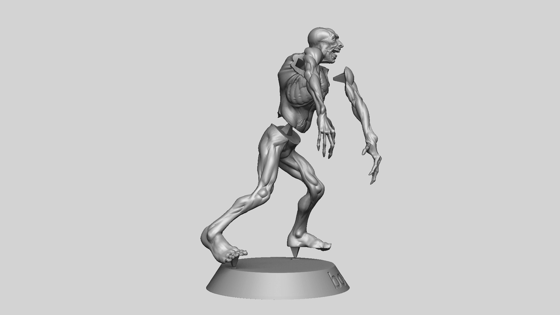 Zombie Undead Pose 03 3D Print STL Model 3D Model - TurboSquid 1969662