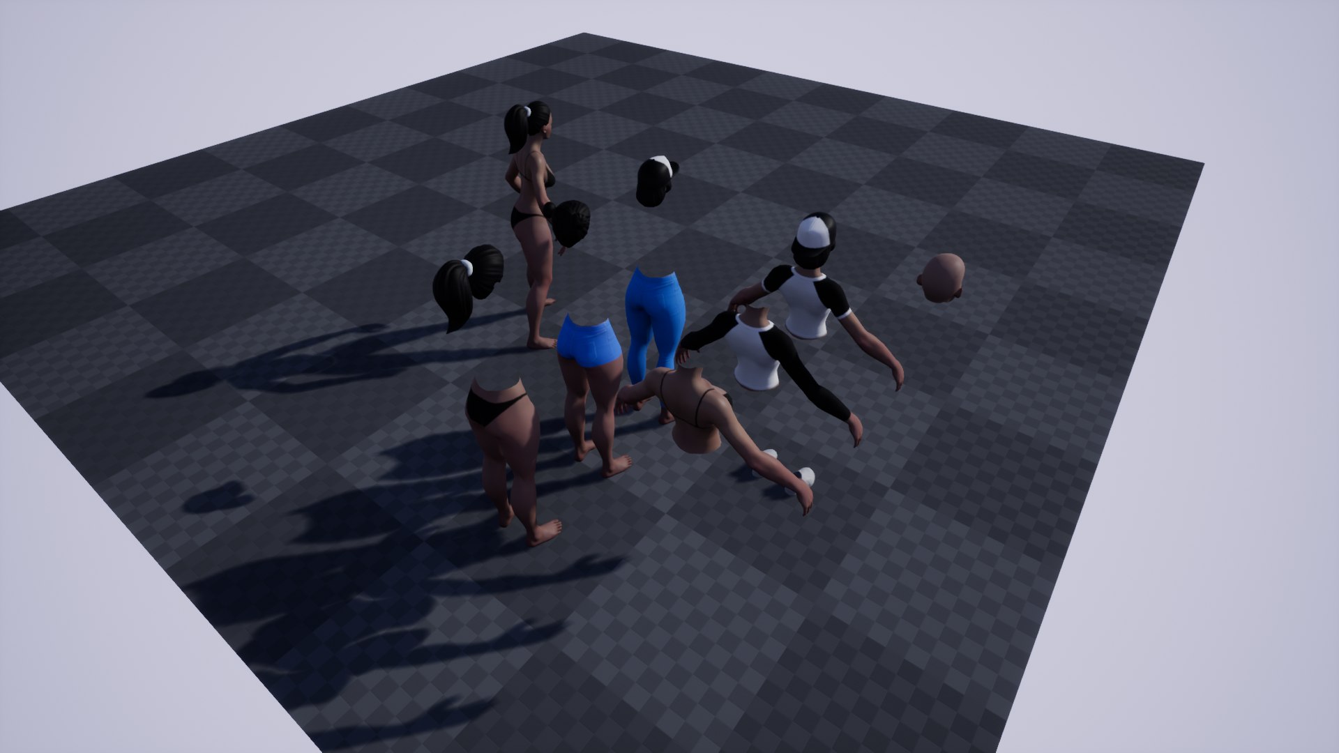 3D Model Modular Stylized Female Character - TurboSquid 1715016