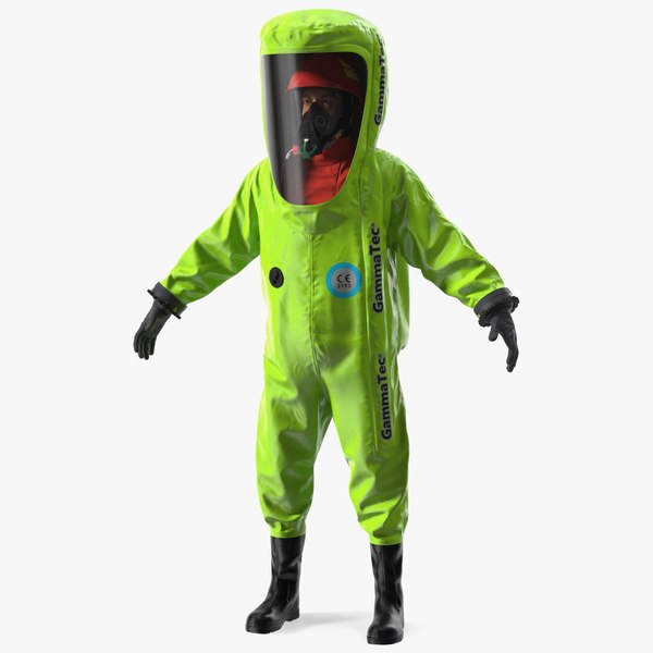 3D Heavy Duty Chemical Protective Suit Neutral Pose Green - TurboSquid ...