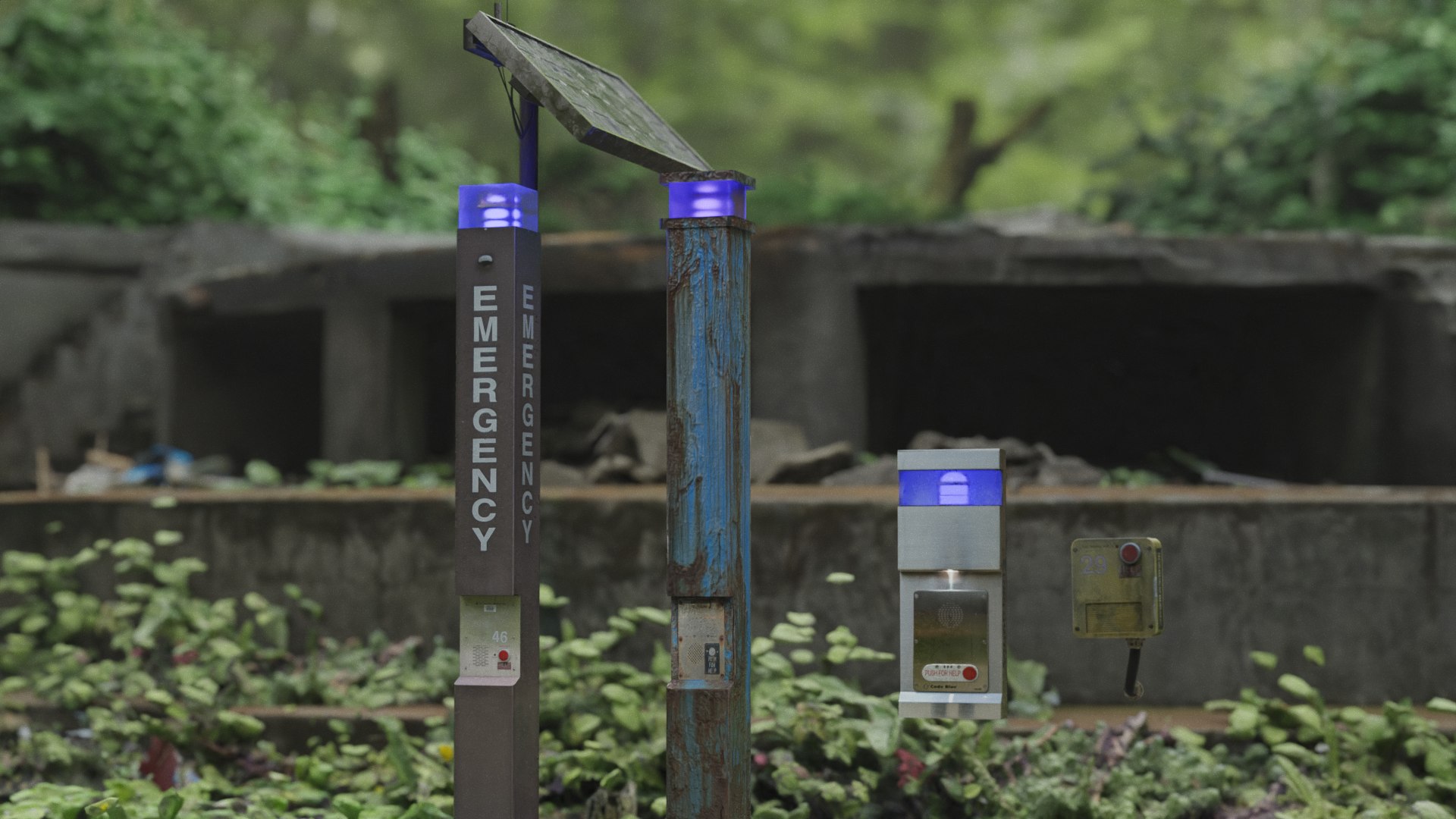 EMS Blue Light System Model - TurboSquid 2033219