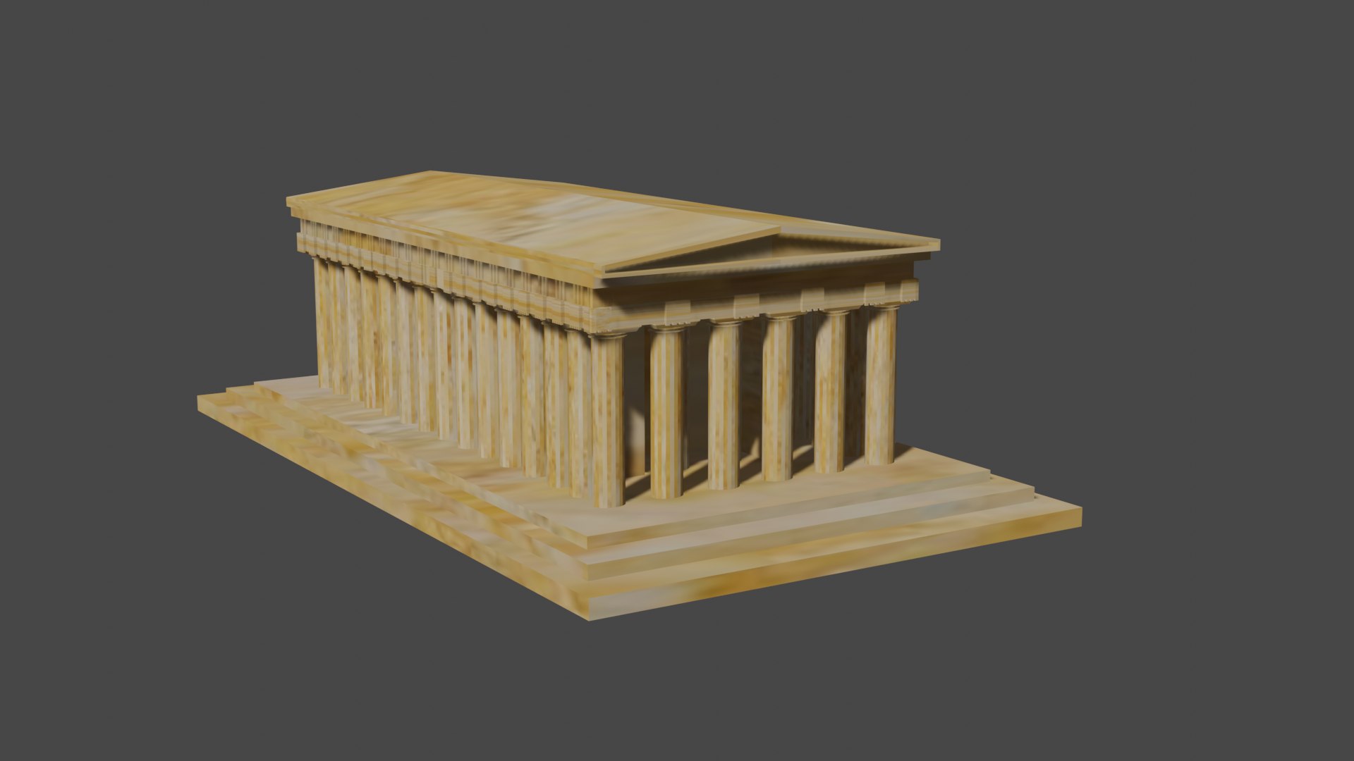 3D Peripteros Temple 6X15 Column - TurboSquid 1907674