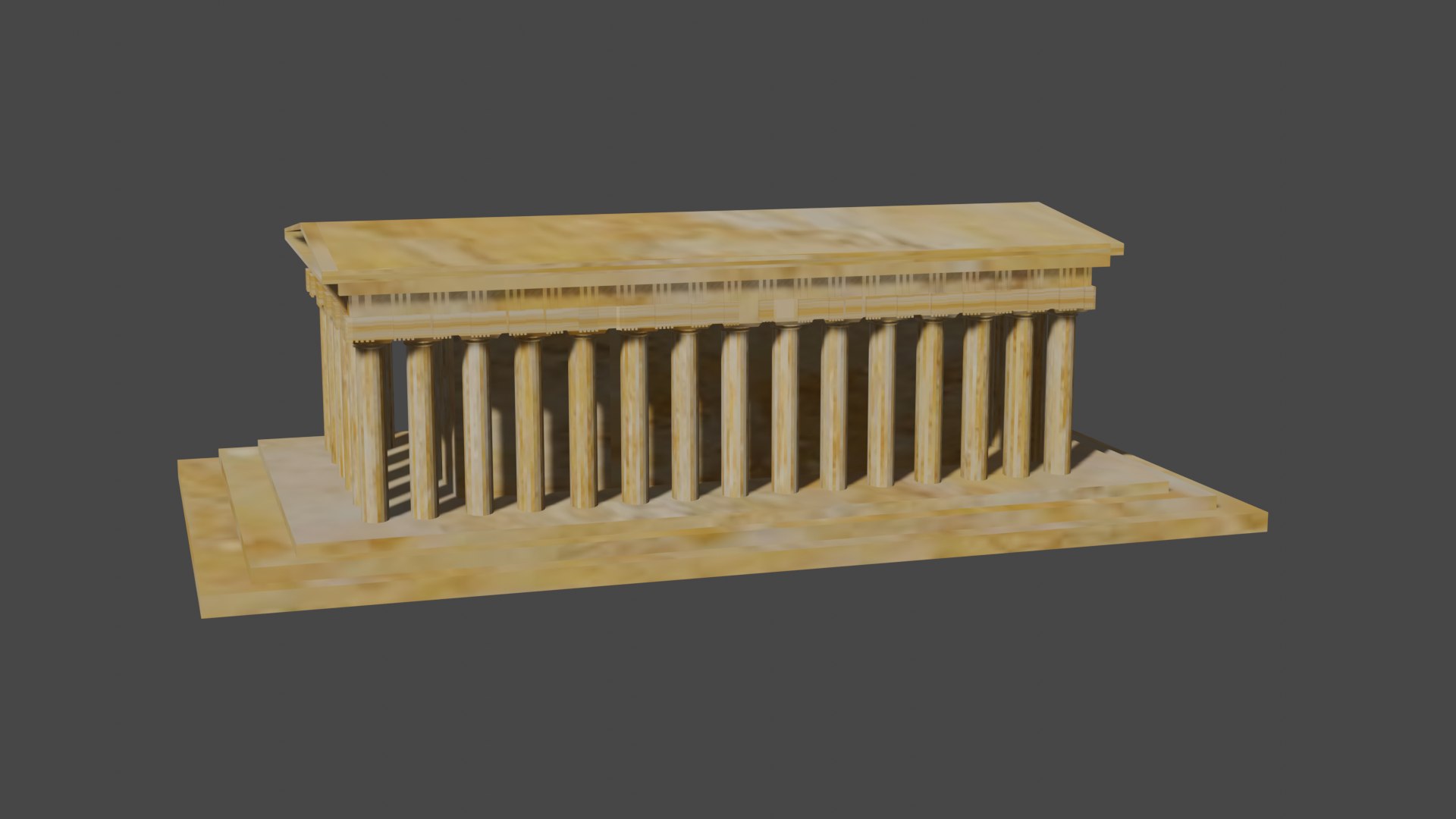 3D Peripteros Temple 6X15 Column - TurboSquid 1907674