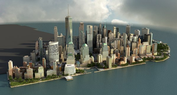 3D manhattan lower 2 3 model - TurboSquid 1331766
