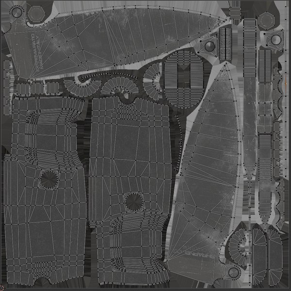 3D Extrema Ratio Shrapnel OG Black Low poly - TurboSquid 1851901