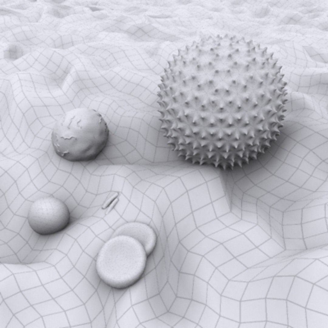 Microscopic Particles E 3d Model