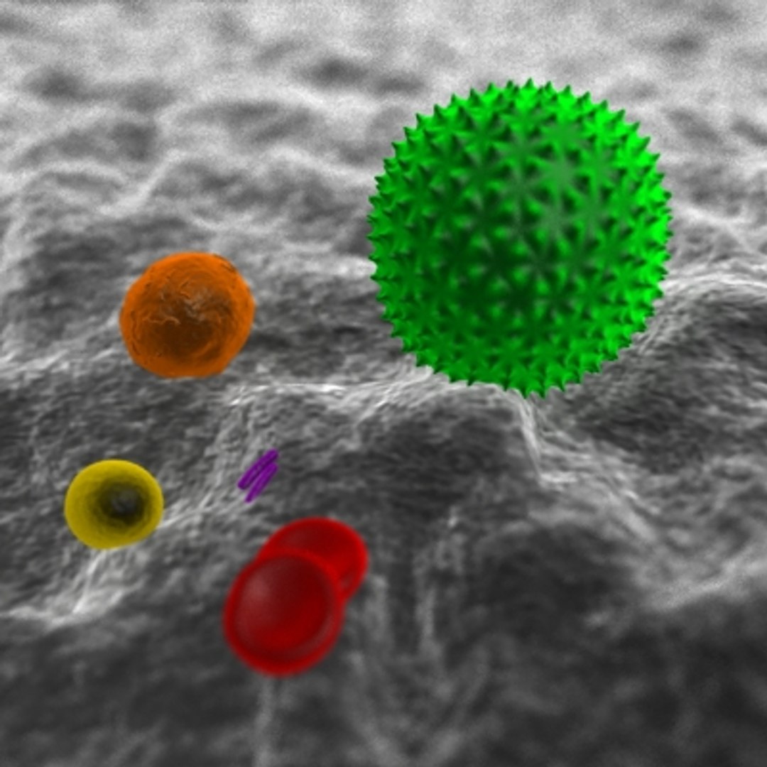 Microscopic Particles E 3d Model