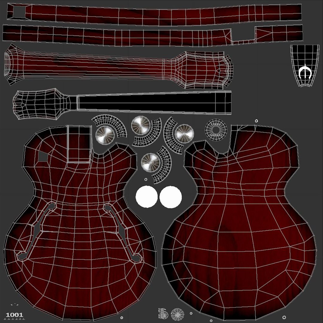 Guitar Instrument 3D Model - TurboSquid 1451077