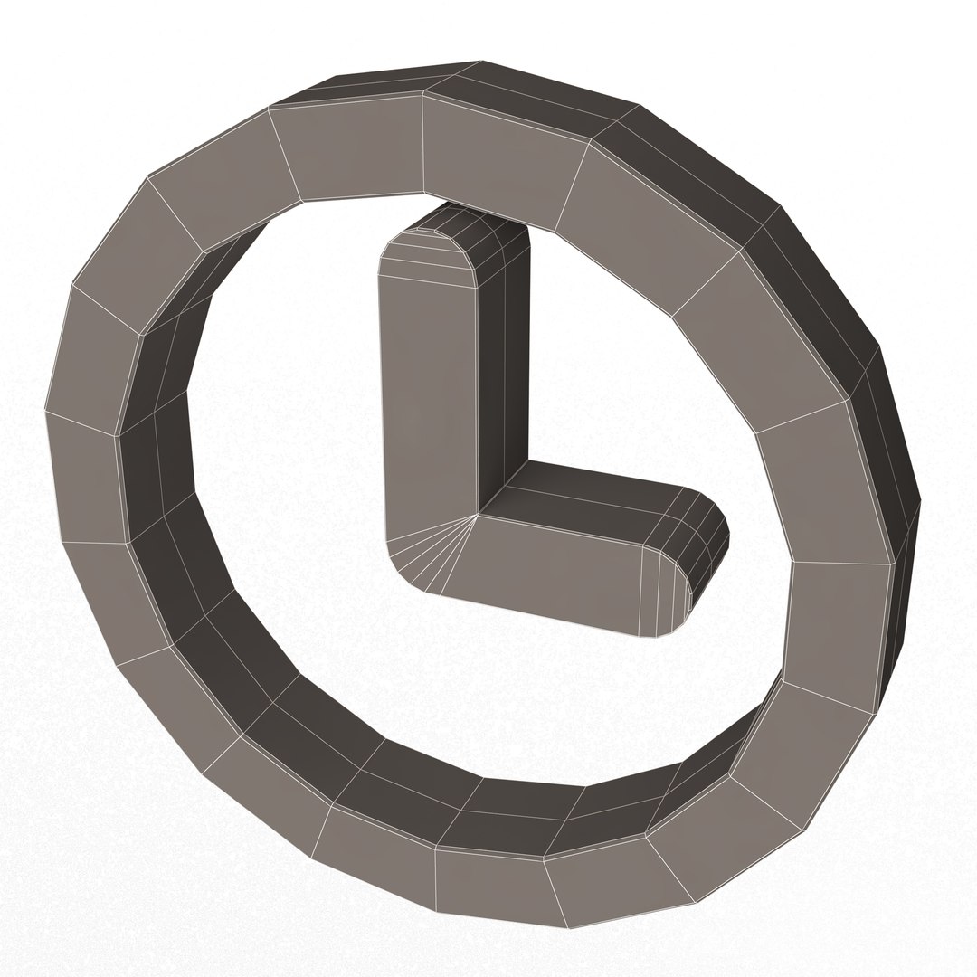 Clock Symbol model - TurboSquid 1849022