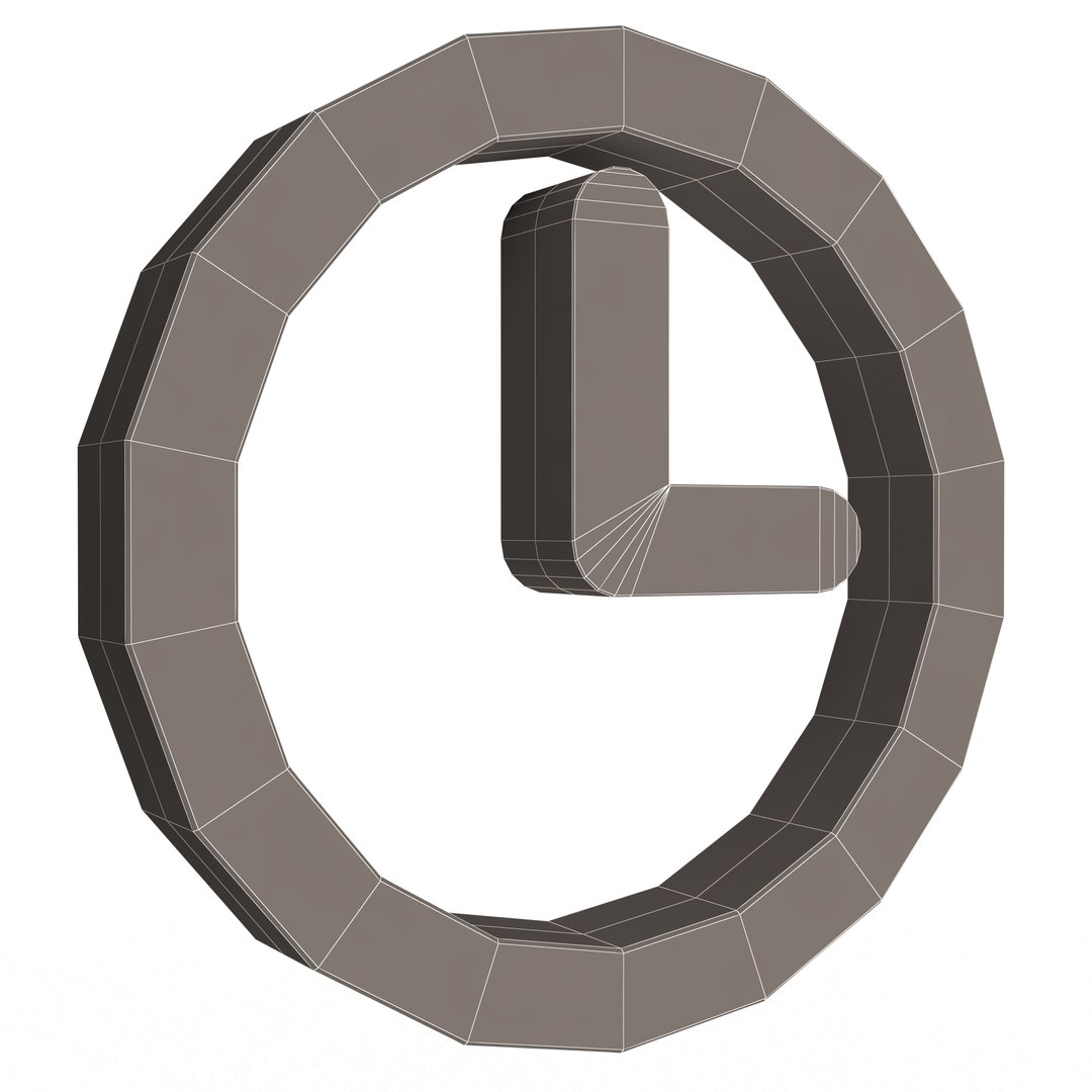 Clock Symbol model - TurboSquid 1849022