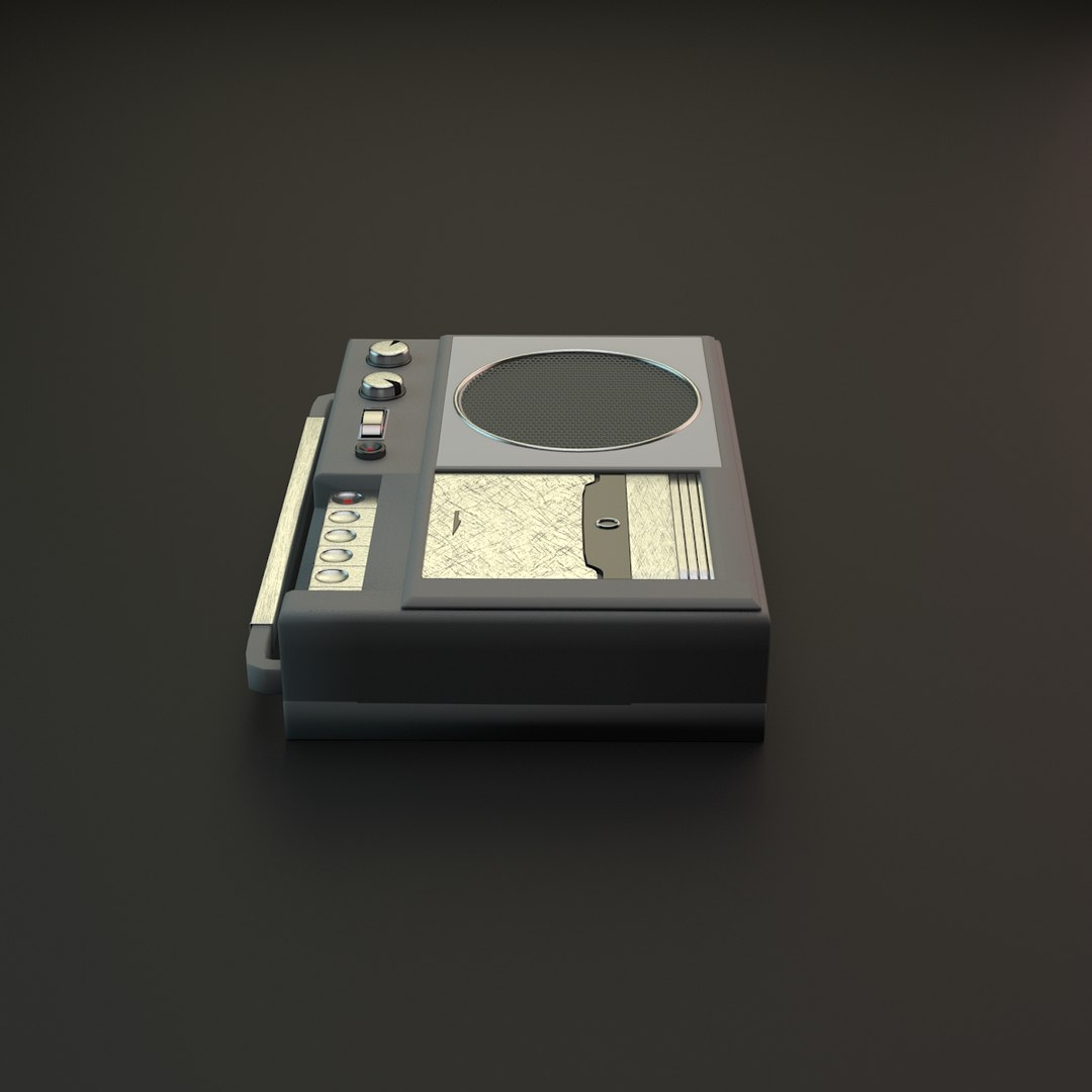 Tape Recorder 3d Model