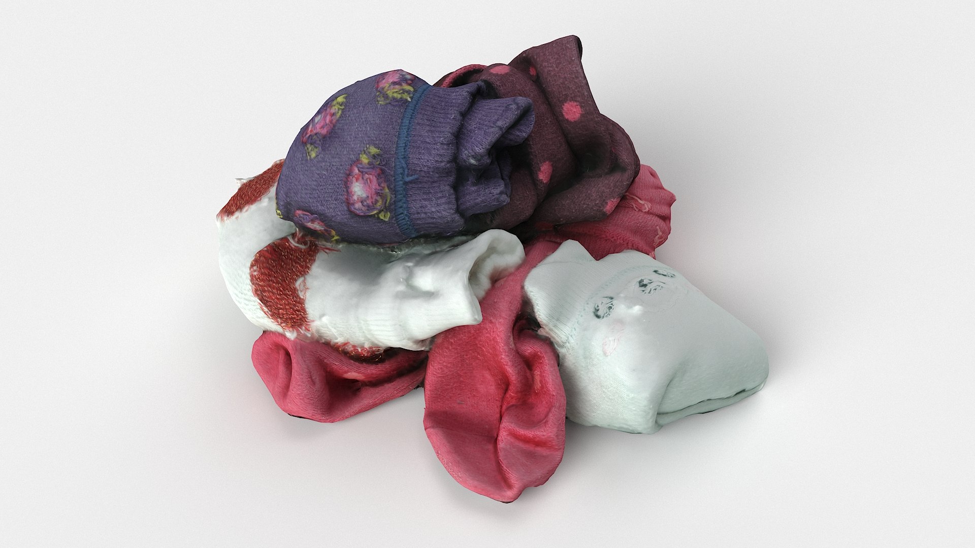 Pile Socks 3D Model - TurboSquid 1665507