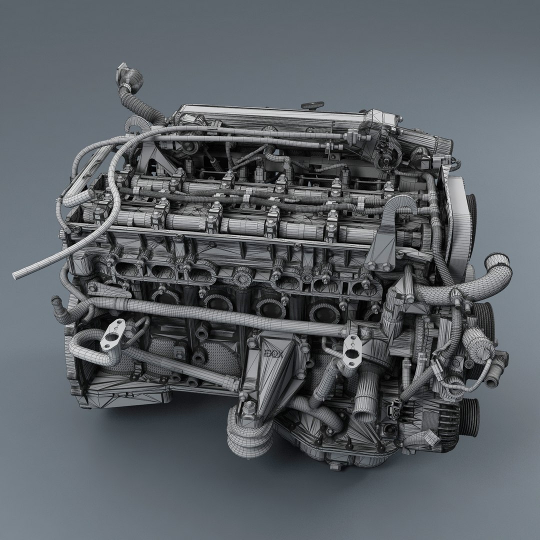 1jz-gte Engine 3d Max