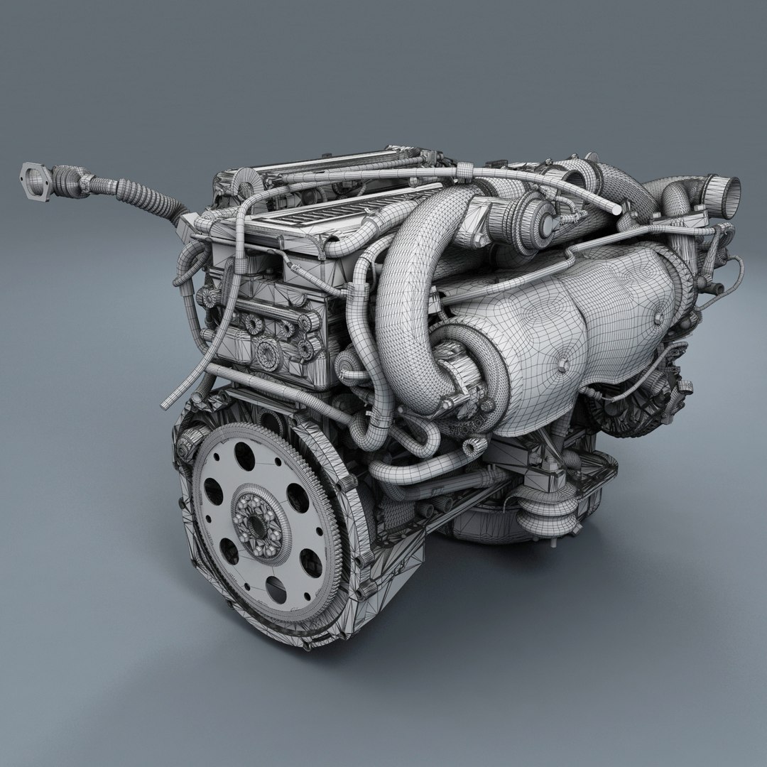 1jz-gte Engine 3d Max