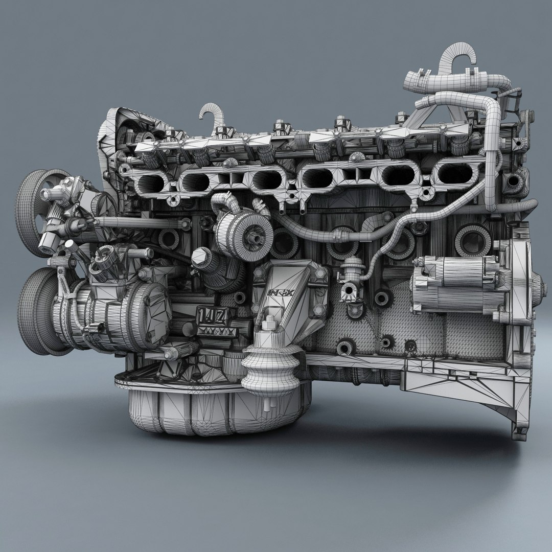 1jz-gte Engine 3d Max