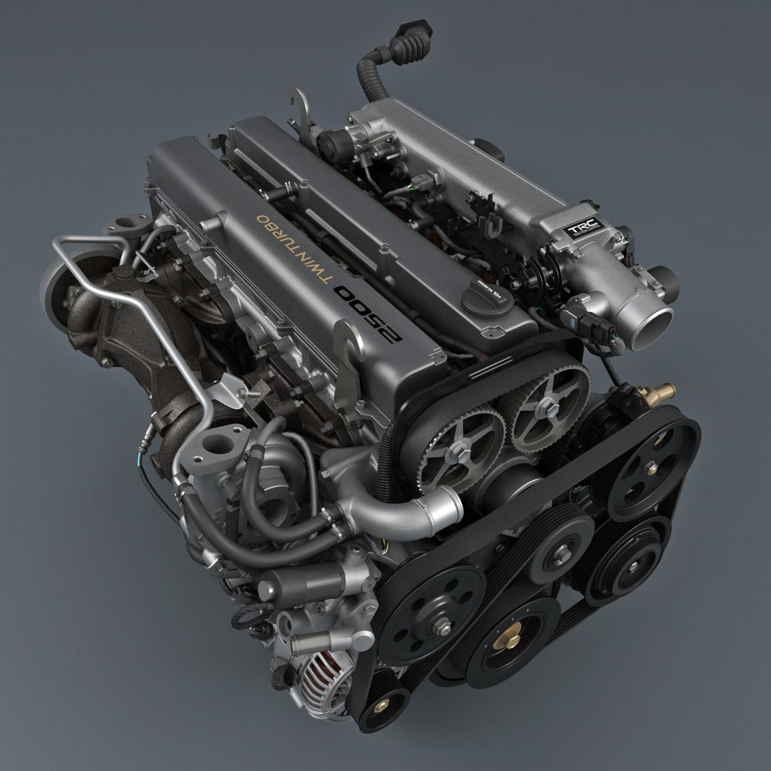 1jz-gte engine 3d max